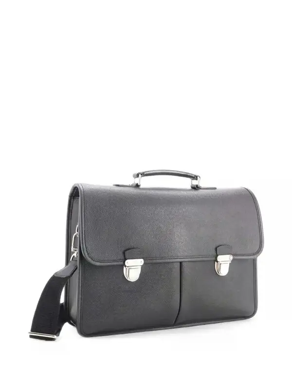 LOUIS VUITTON Anton Briefcase Taiga Leather Business Bag