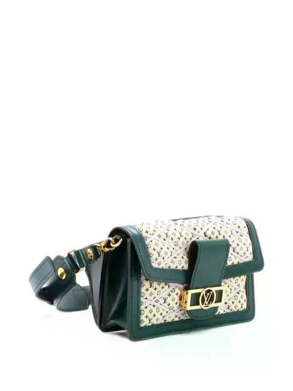 LOUIS VUITTON Dauphine Bumbag Malletage Monogram Denim Belt Bag
