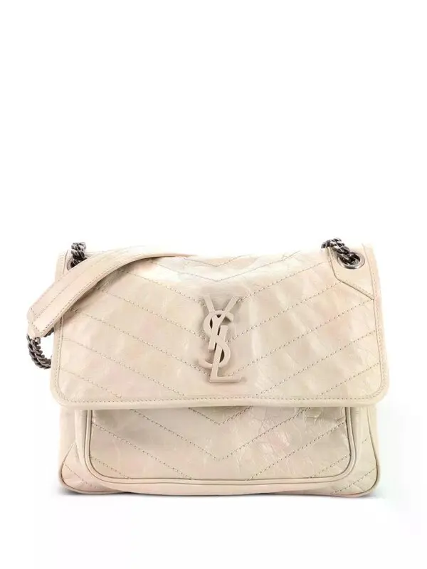 Saint Laurent Niki Chain Flap Bag - Neutrals