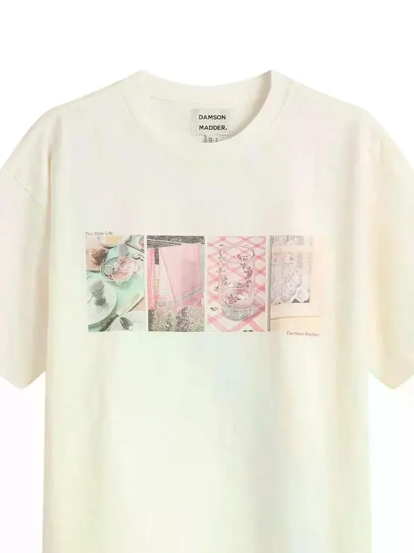 DAMSON MADDER Graphic-print T-shirt - Neutrals
