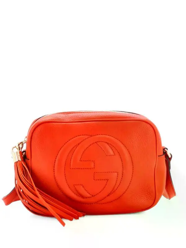 Gucci Soho Disco Leather Small Crossbody Bag - Orange