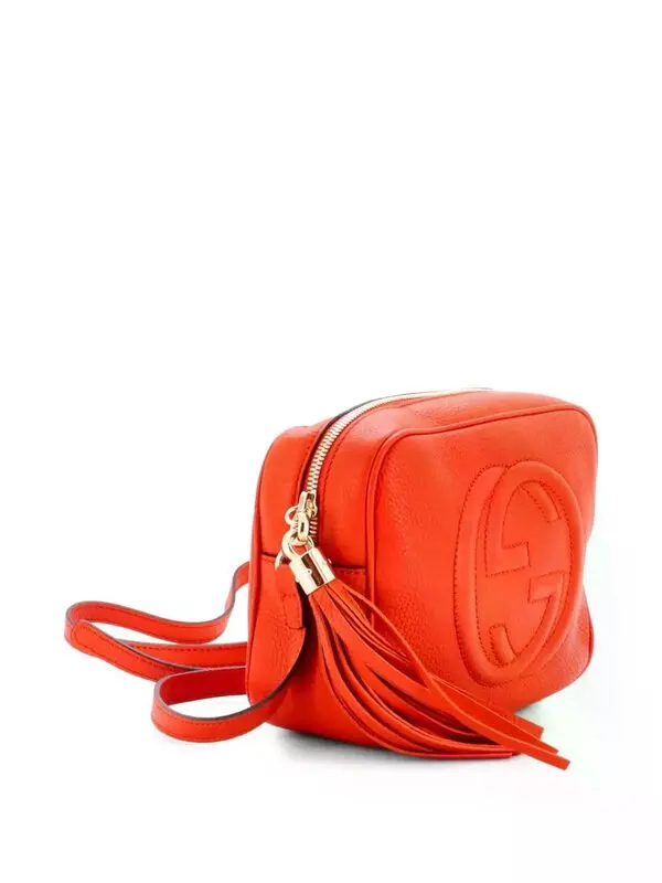 Gucci Soho Disco Leather Small Crossbody Bag - Orange