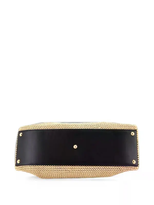 Fendi Peekaboo X- Raffia Medium Tote Bag