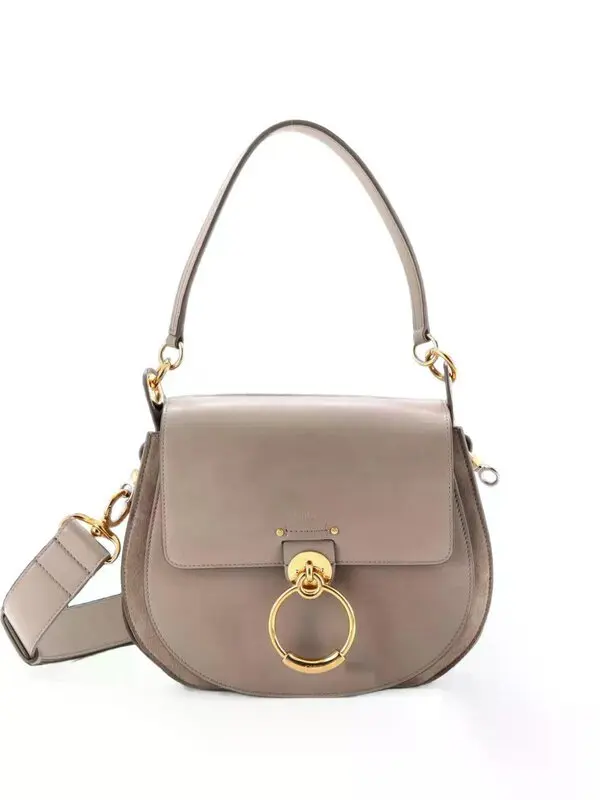 Chloé Tess Large Leather Crossbody Bag - Neutrals
