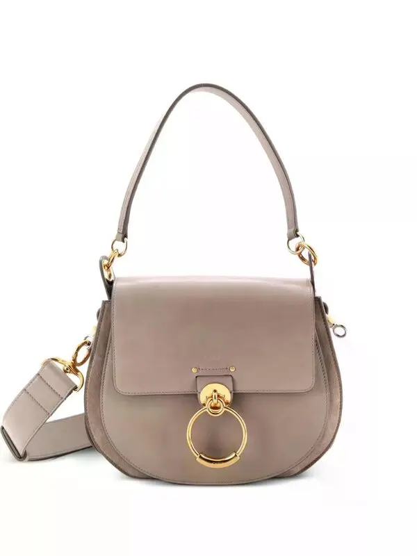 Chloé Tess Large Leather Crossbody Bag - Neutrals