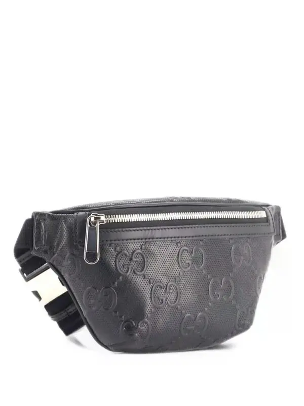 Gucci Gg Embossed Perforated Leather Small Belt Bag