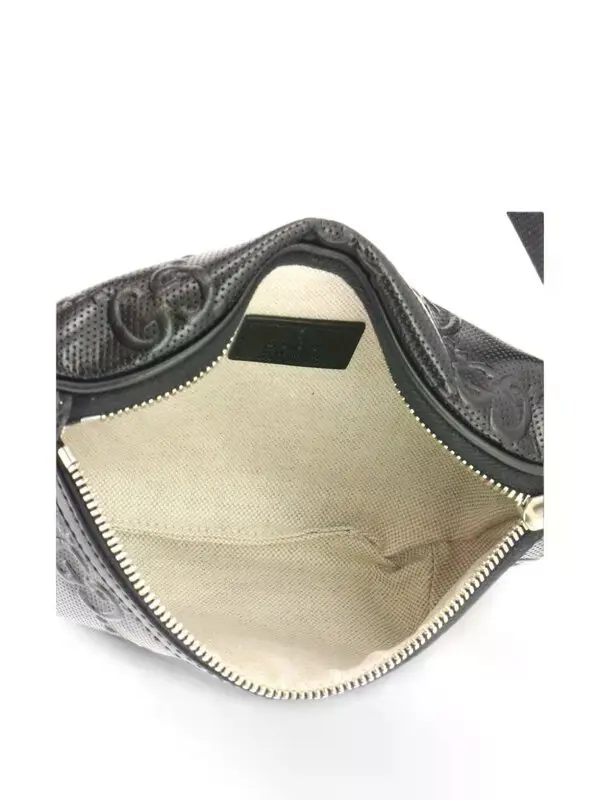 Gucci Gg Embossed Perforated Leather Small Belt Bag