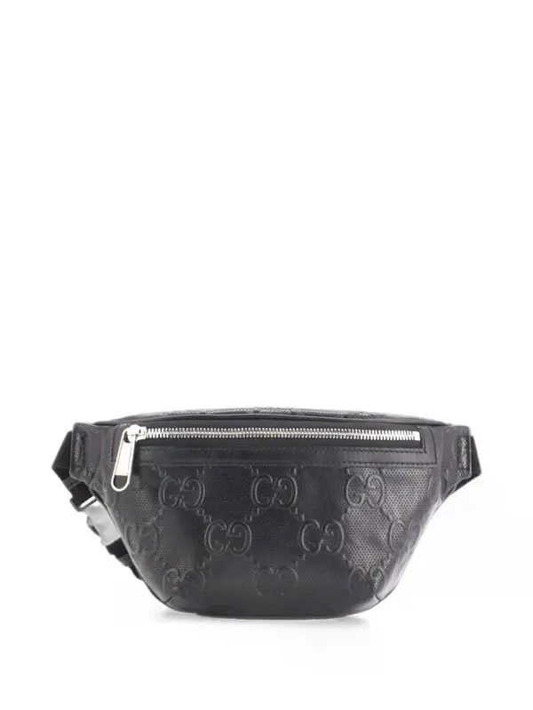 Gucci Gg Embossed Perforated Leather Small Belt Bag