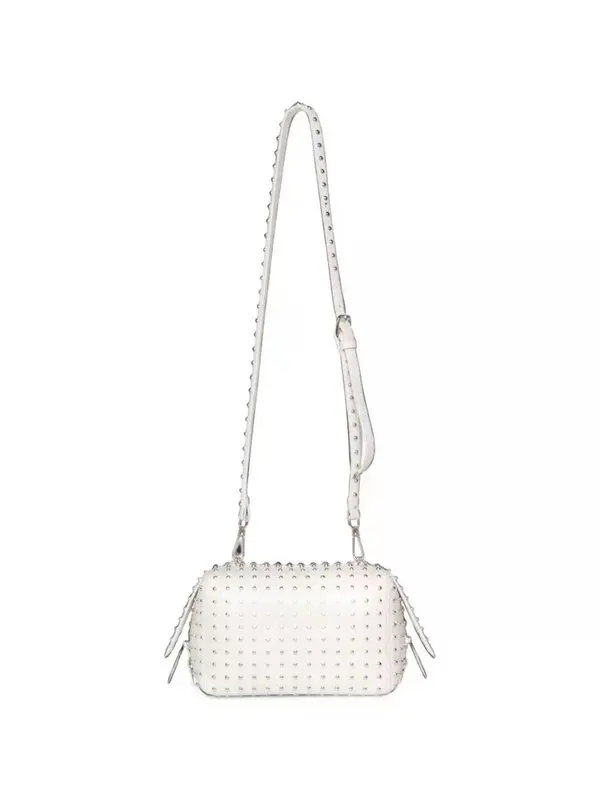 John Richmond Stud-embellished Cross Body Bag - White