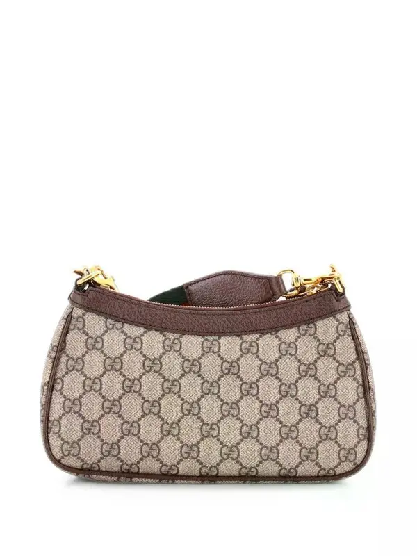 Gucci Ophidia Charm Shoulder Bag Gg Coated Canvas Small Crossbody Bag - Brown