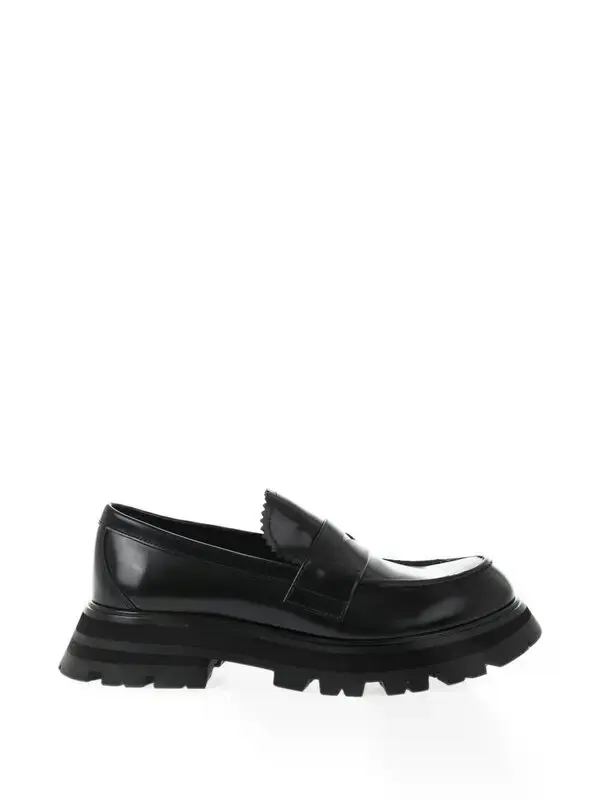 Alexander McQueen Lug-sole Penny-sole Loafers