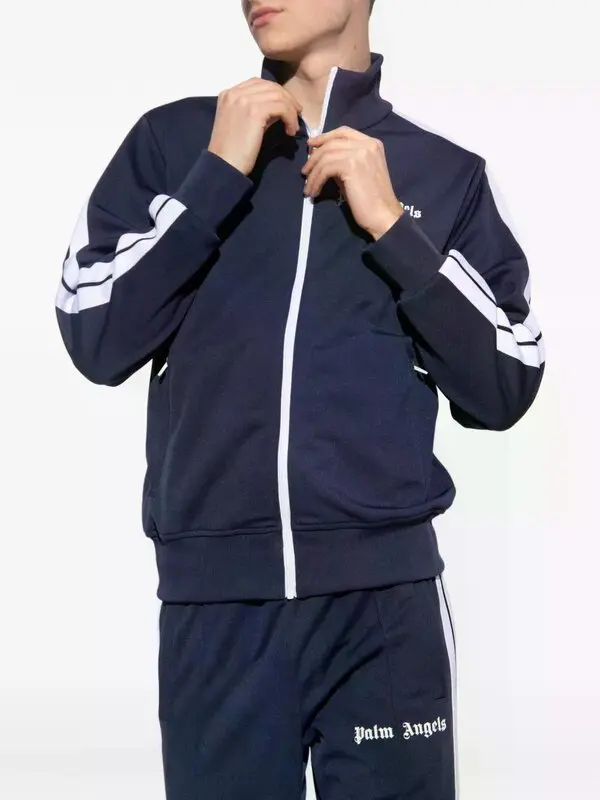 Palm Angels Logo-print Full-zip Sweatshirt