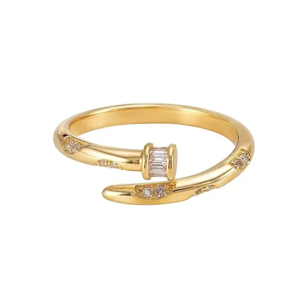 MONARCH Nail Adjustable Statement Ring - Gold