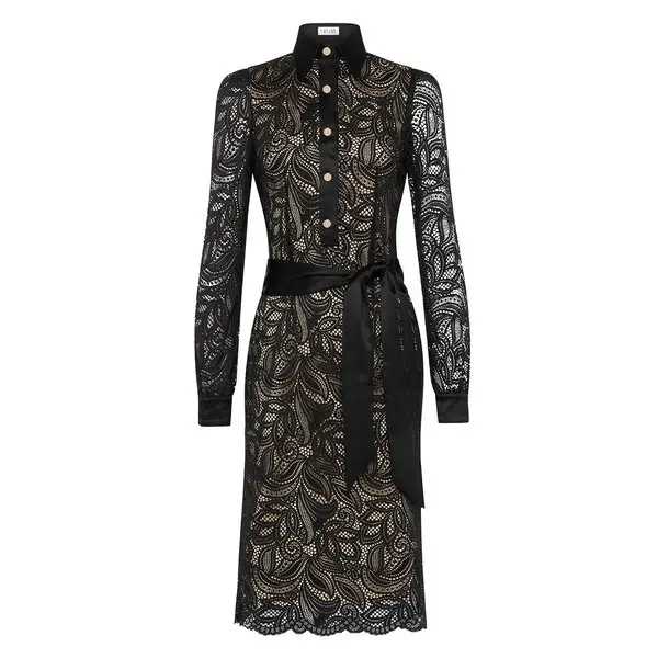 ZETAYE Lyric Lace Shirt Dress