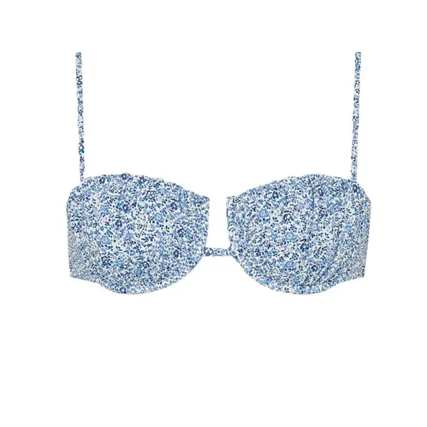 MONTCE Petite Fleur Petal Bikini Top - Blue
