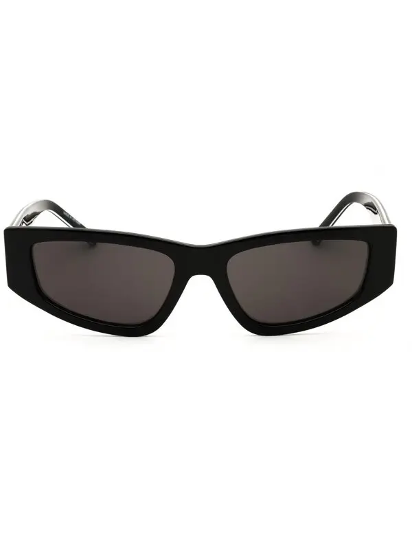 Dkny Cat-eye Sunglasses - Black/blue Mirror
