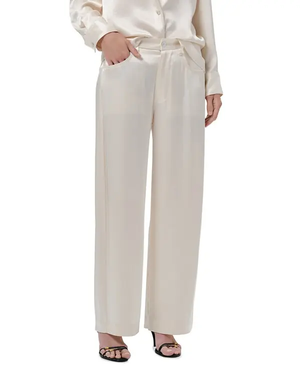 Citizens Of Humanity Brynn Satin Pants - Cream