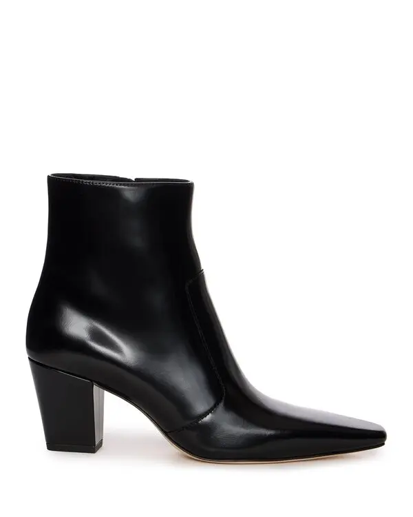 Paige Welsley Leather Ankle Boots - Black