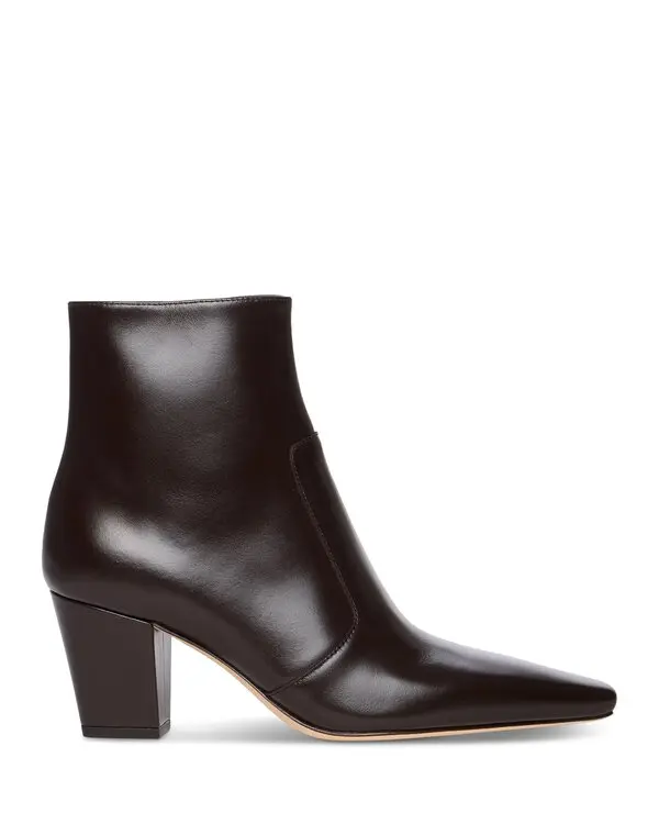 Paige Welsley Leather Ankle Boots - Chocolate