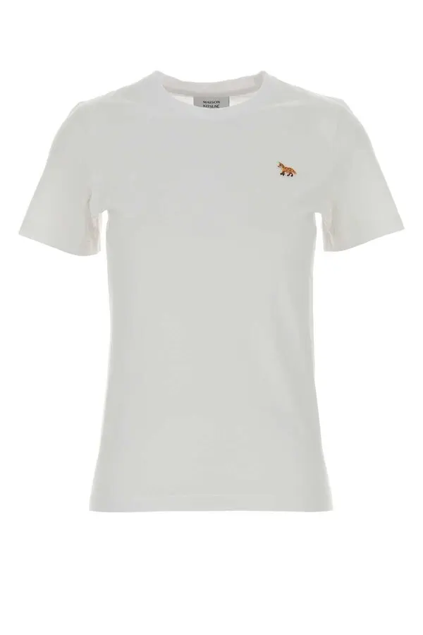 Maison Kitsuné Baband Fox" Regular Fit Cotton T-shirt - White