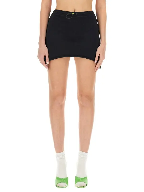 BARROW Slim Fit Cotton Mini Skirt - Black