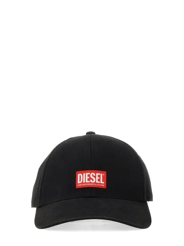 DIESEL® Classic Logo Baseball Cap - Black
