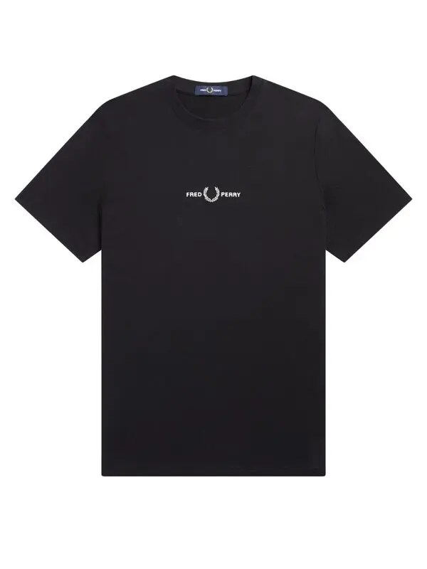 Fred Perry 100% Cotton T-shirt - Black