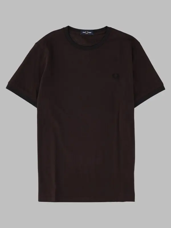 Fred Perry 100% Cotton T-shirt - Brown