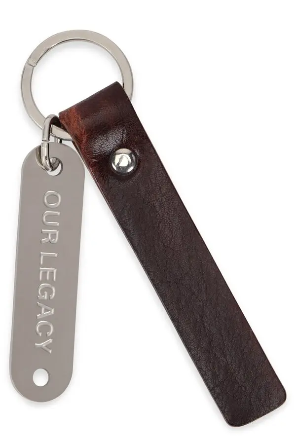 Our Legacy Leather Keyring - Brown