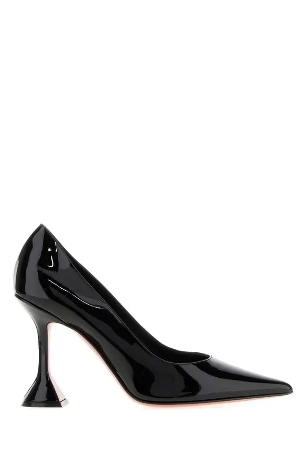 Amina Muaddi Ami Pump 95 Heels - Black