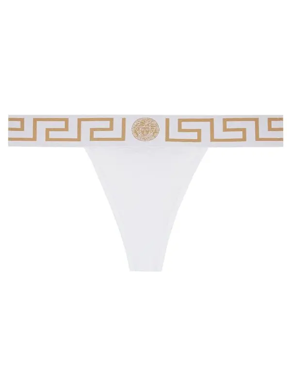 Versace Greek-inspired Mini Slip For - White