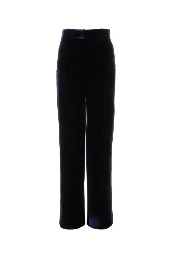 Giorgio Armani Midnight Velvet Pants - Blue