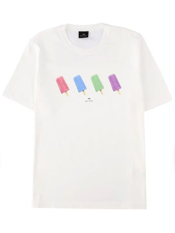 Paul Smith Organic Cotton T-shirt For - White