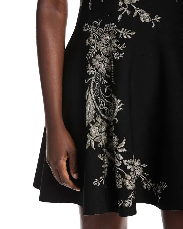 Alexander McQueen Saraband Lace Flared Mini Dress