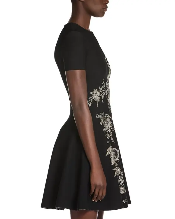 Alexander McQueen Saraband Lace Flared Mini Dress