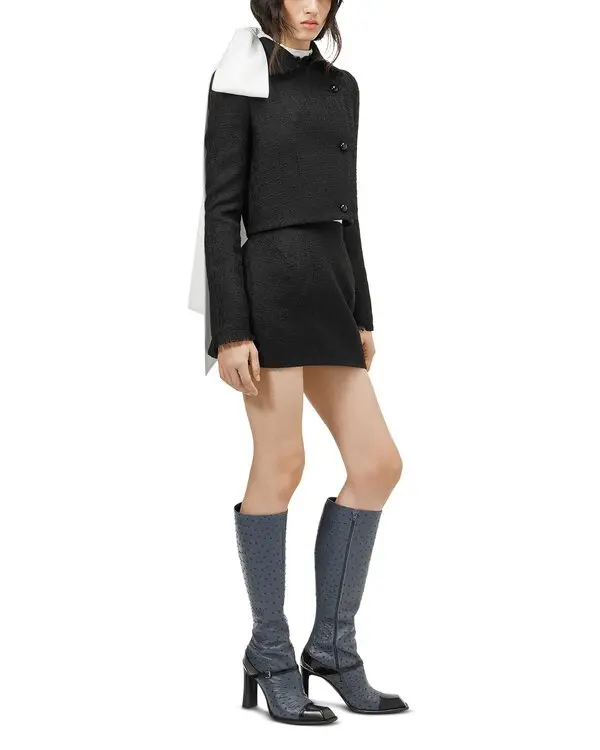 Alexander McQueen Light Tweed Mini Skirt