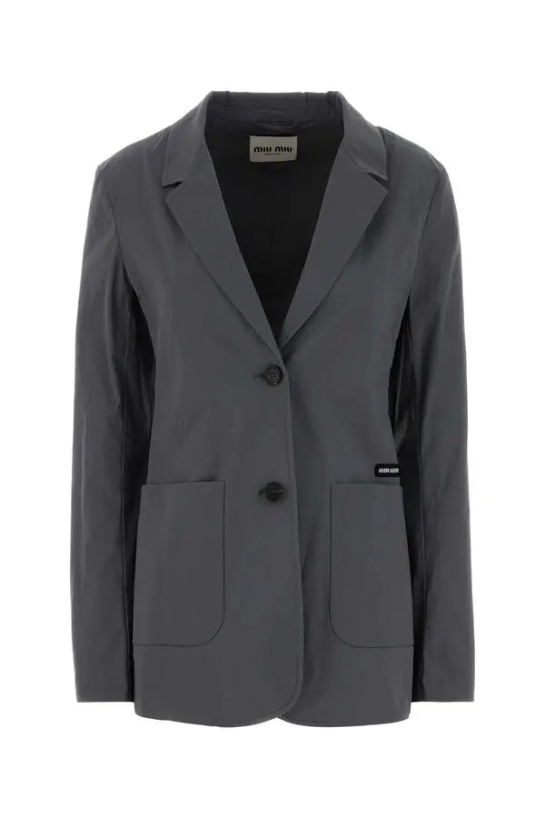 Miu Miu Tailored Jacket - Ferro