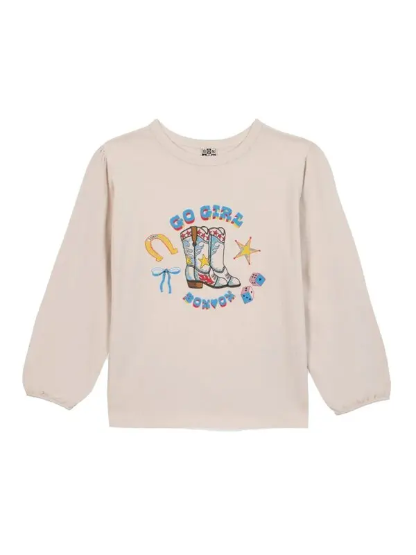 BONTON Go Girl" Long Sleeve T-shirt