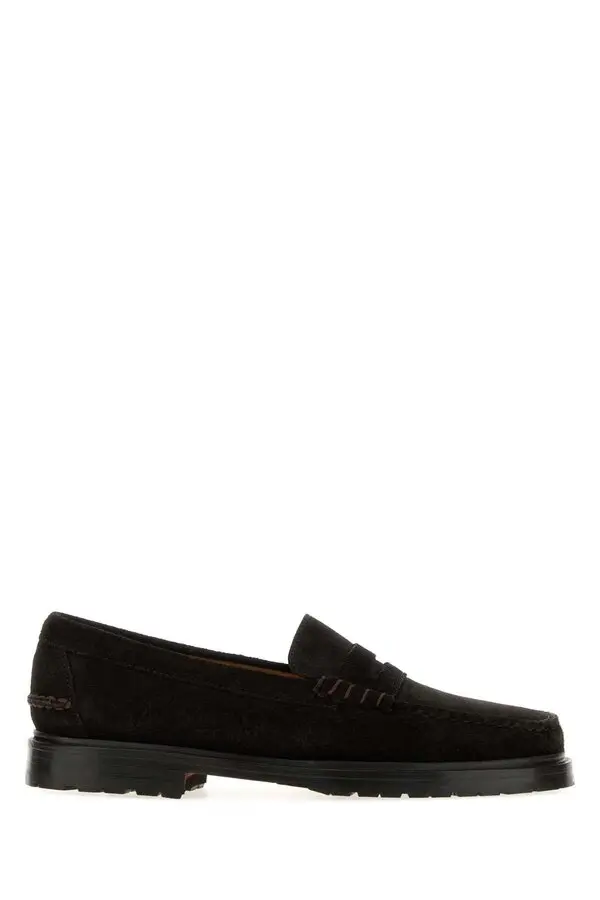 SEBAGO Dawson Suede Loafers In Dark Suede - Brown