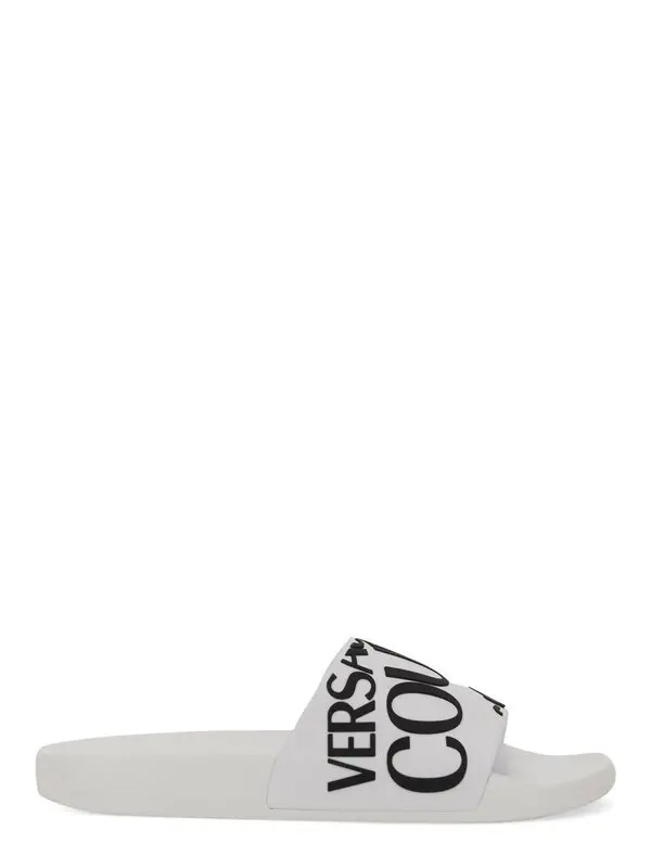 Versace Logo Slide Sandals