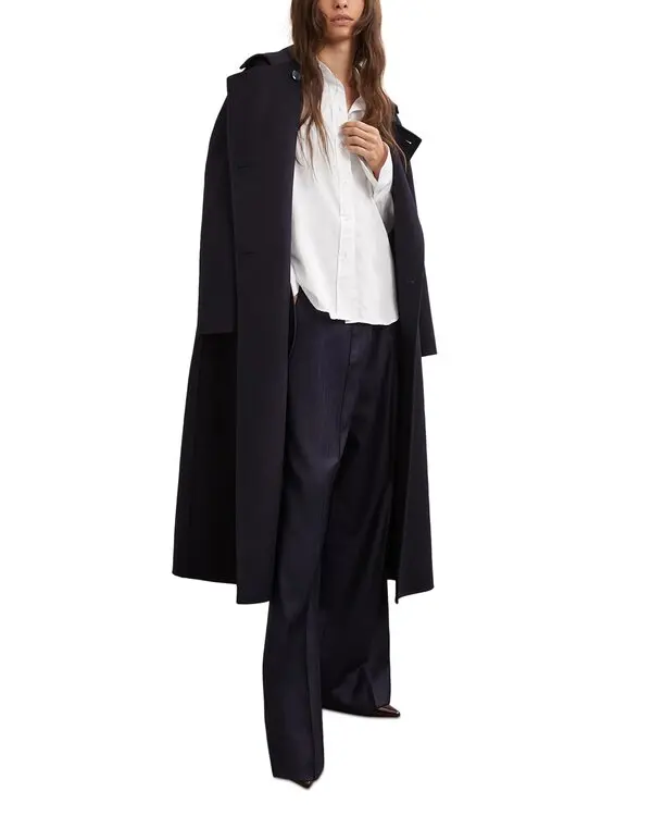 REISS Lottie Cotton Sateen Shirt