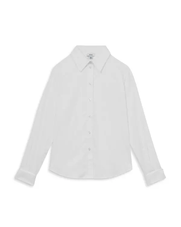 REISS Lottie Cotton Sateen Shirt