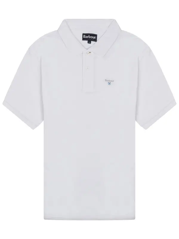 Barbour Classic Logo Polo For - White