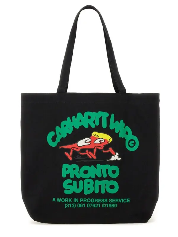 Carhartt Work In Progress Graphic Canvas Tote - Black