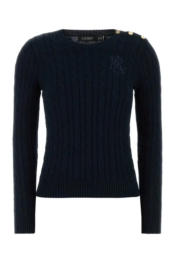 Polo Ralph Lauren Navy Cable Knit Sweater - Blue
