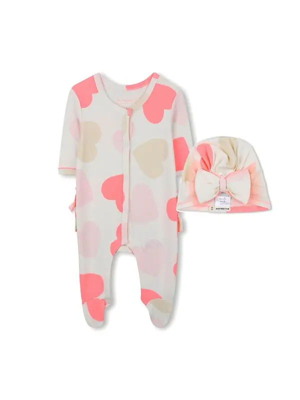 BILLIEBLUSH Cozy Mini Pajama Set With Hat - Ivory