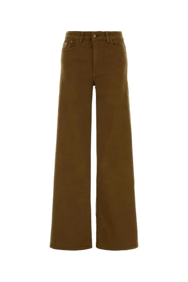 LOIS Mud Stretch Cotton Palazzo Pants