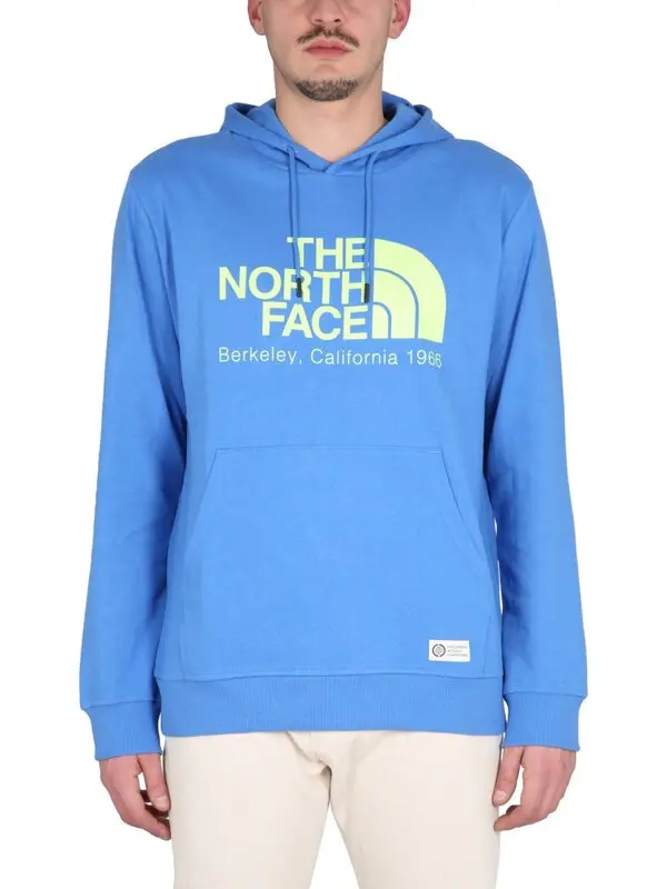 The North Face Embroidered Logo Hoodie - Blue