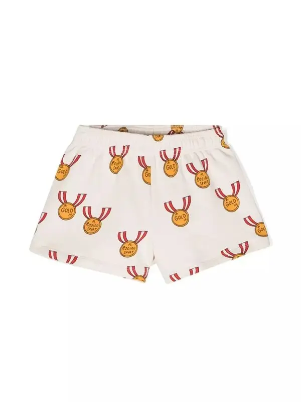 MINI RODINI Baby "mini Medal Aop" Sweatshorts - Grey