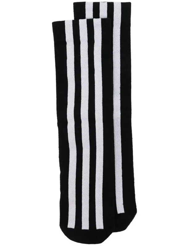 Y3 Striped Crew Socks - Black